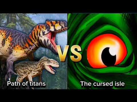 Path of titans Vs The cursed Isle Comparação|Comparison - YouTube