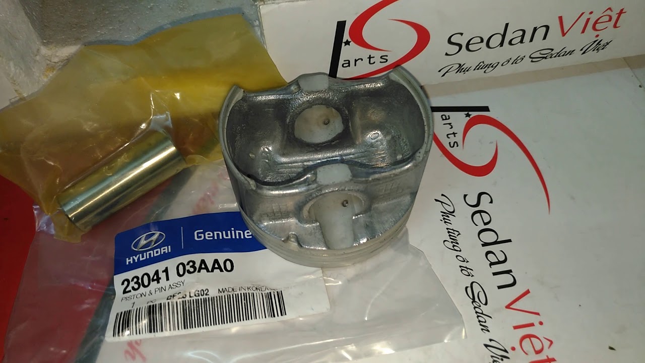 2304103AA0 Piston Hyundai Accent 2011-2016 chính hãng - YouTube