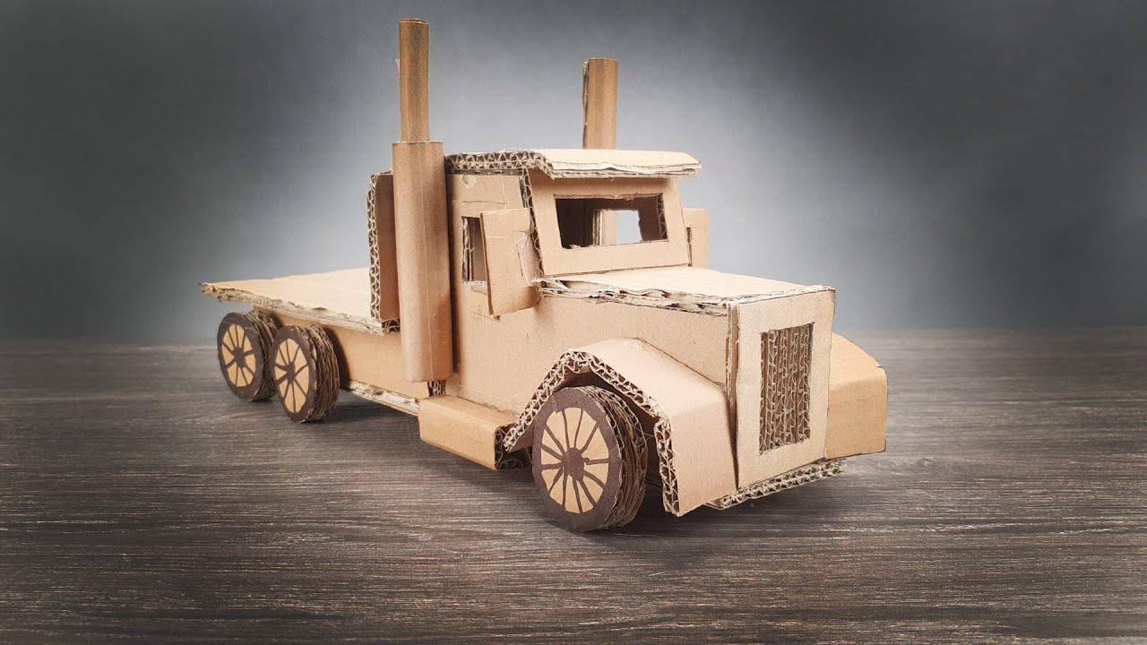 🤓How to MAKE a simple TRUCK from CARDBOARD | DIY Truck - YouTube