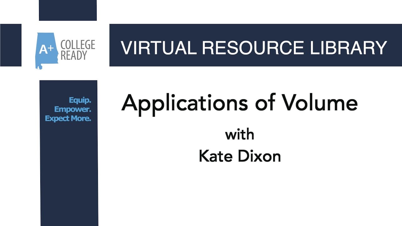 Applications of Volume - YouTube