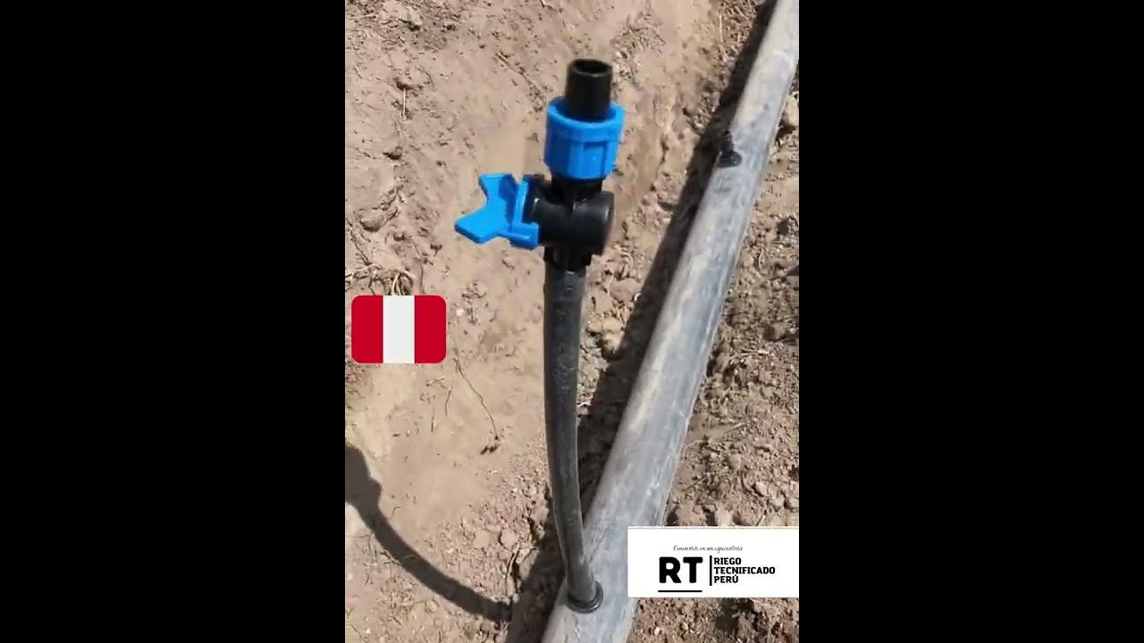 Instalación de un sistema riego por goteo - YouTube