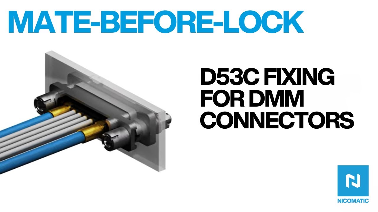 The New Mate-Before-Lock fixing for DMM connector - YouTube