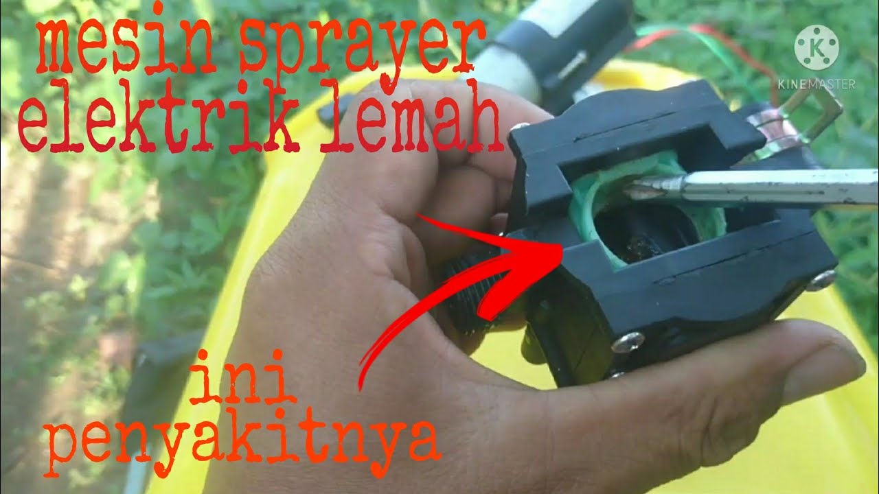 Ide Kreatif || Cara Memperbaiki Sprayer Elektrik Semburan Lemah - YouTube