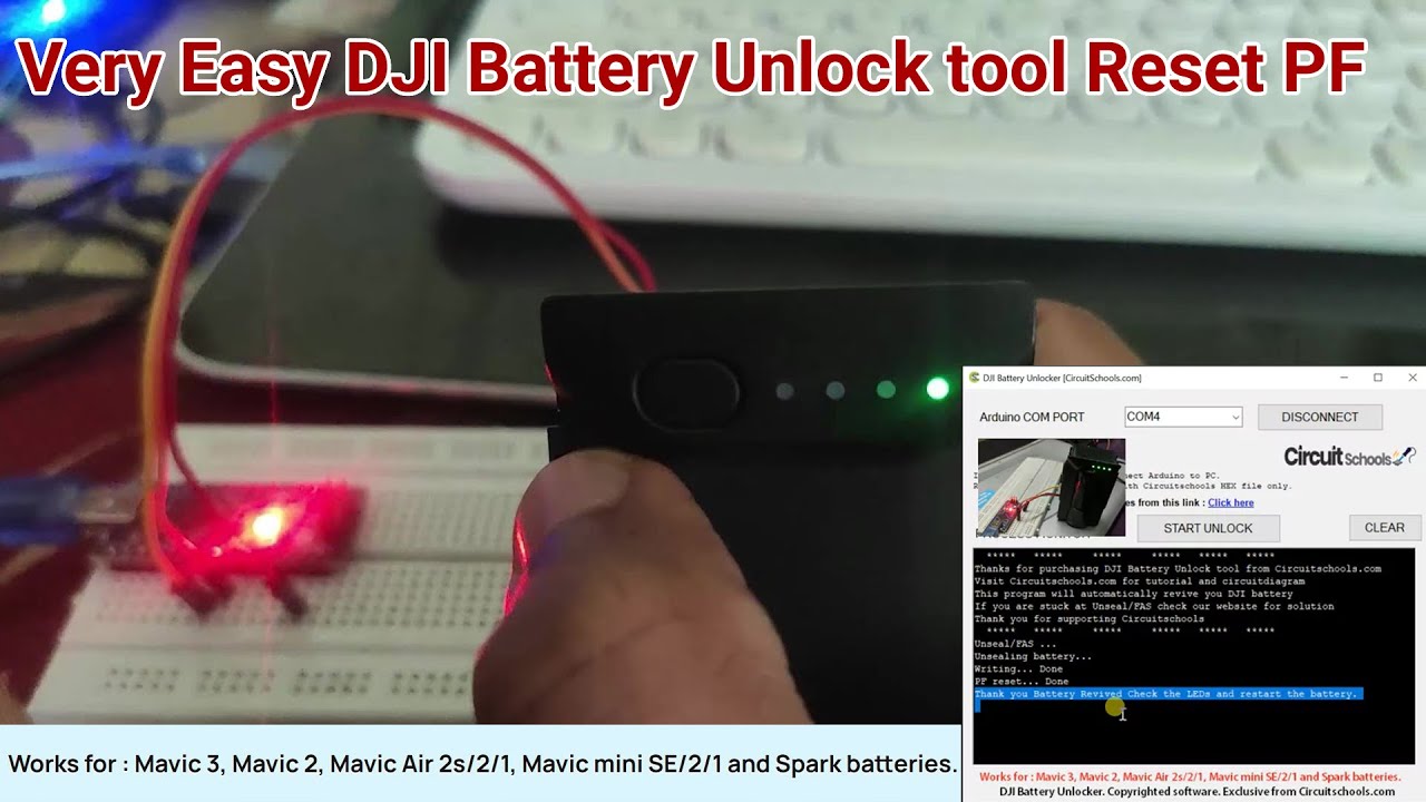 DJI Battery Repair tool for Mavic/Air/Mini/Spark EASY and CHEAP - YouTube