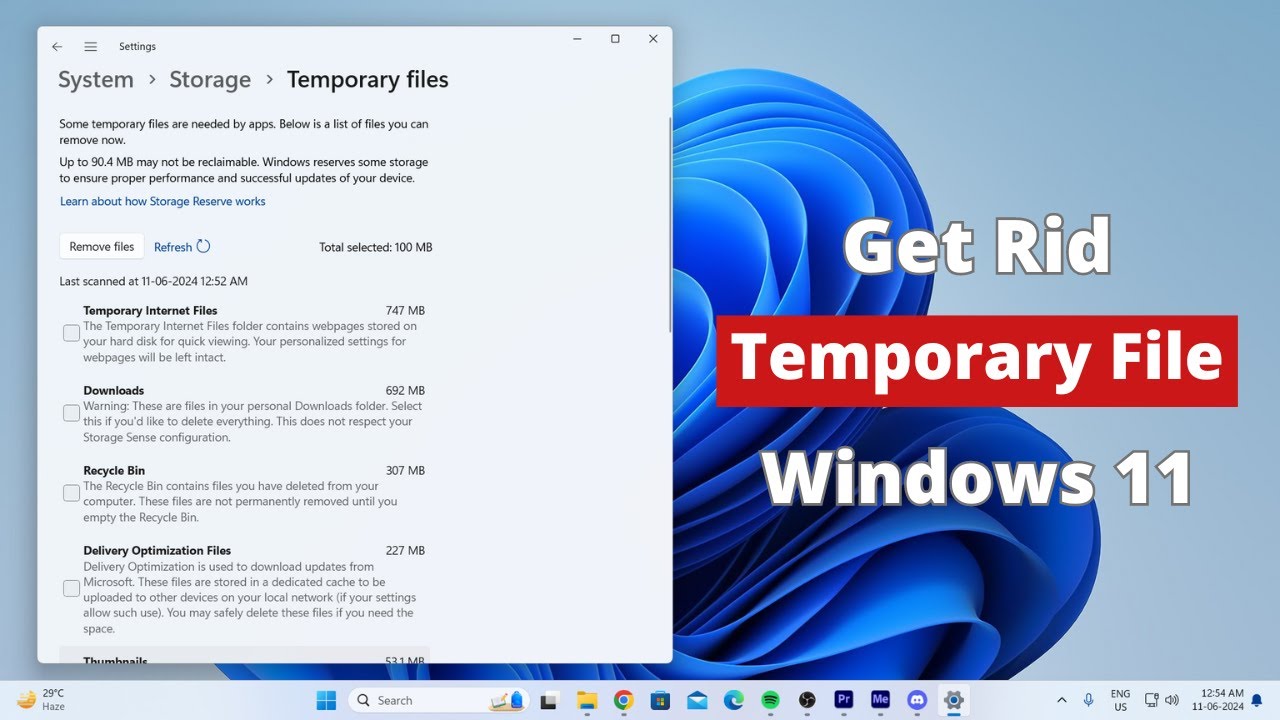 How to Get Rid of All the Temporary Files in Windows 11 - YouTube