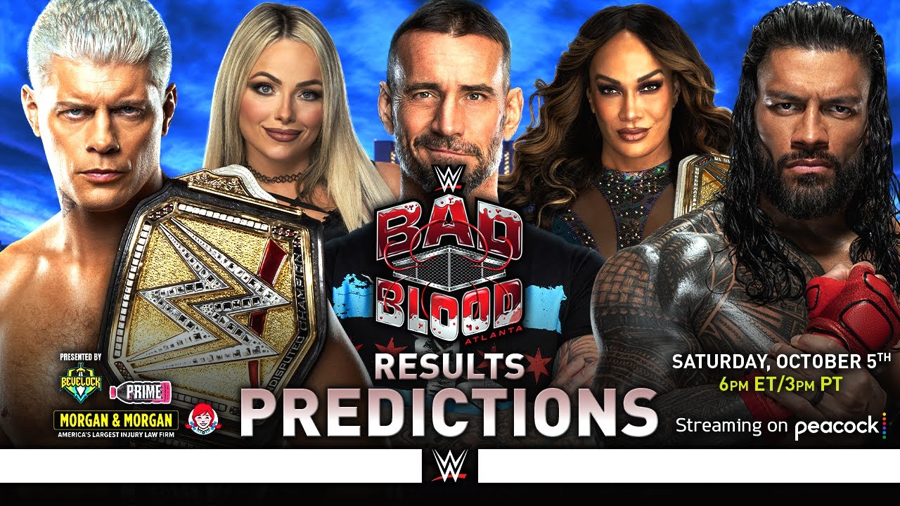 WWE Bad Blood 2024 - Results Predictions - YouTube