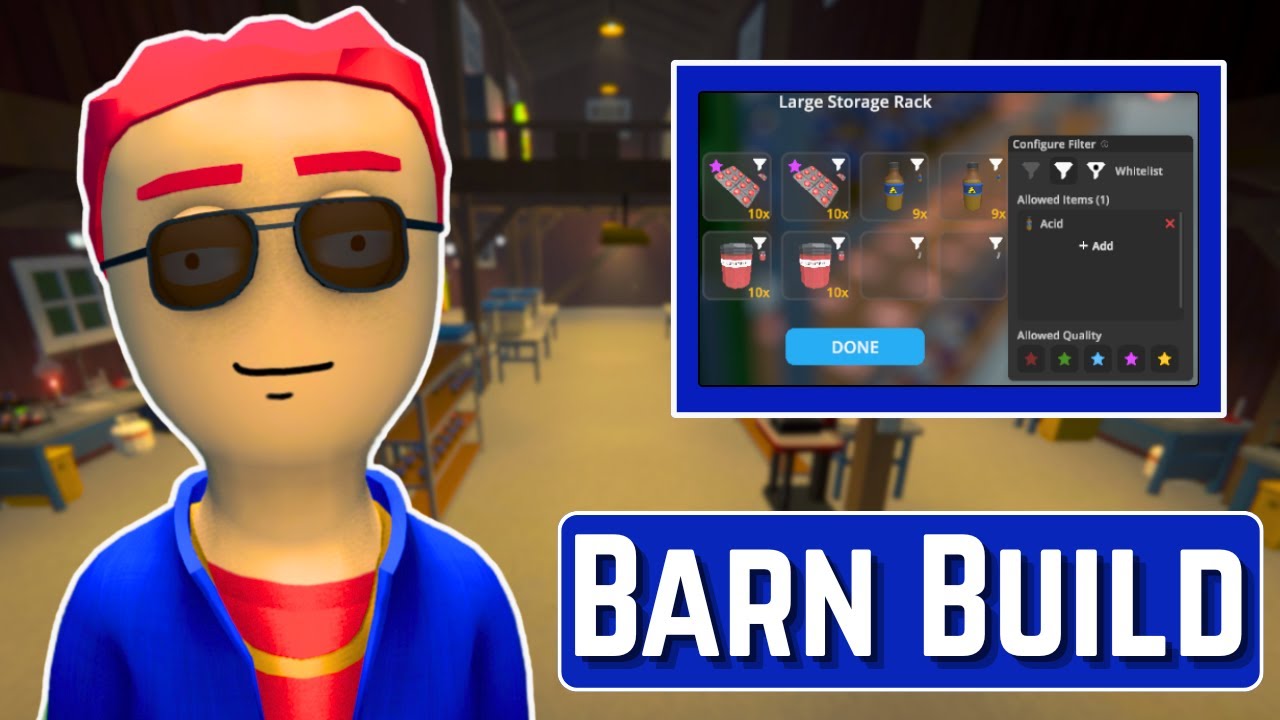 Barn Build Efficient and Simple Setup, Basic Automation, Schedule 1 ...