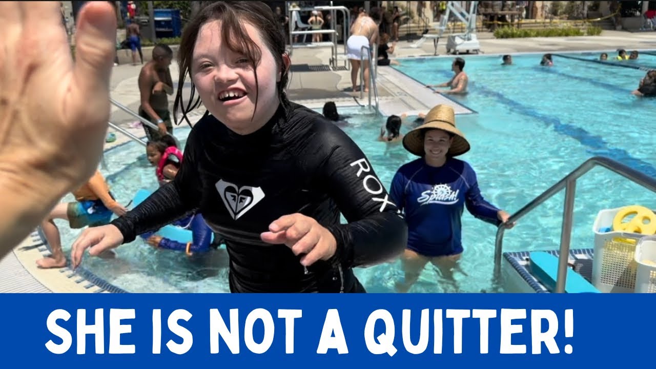 Adaptive Swim Lesson For Our Disabled Daughter - YouTube