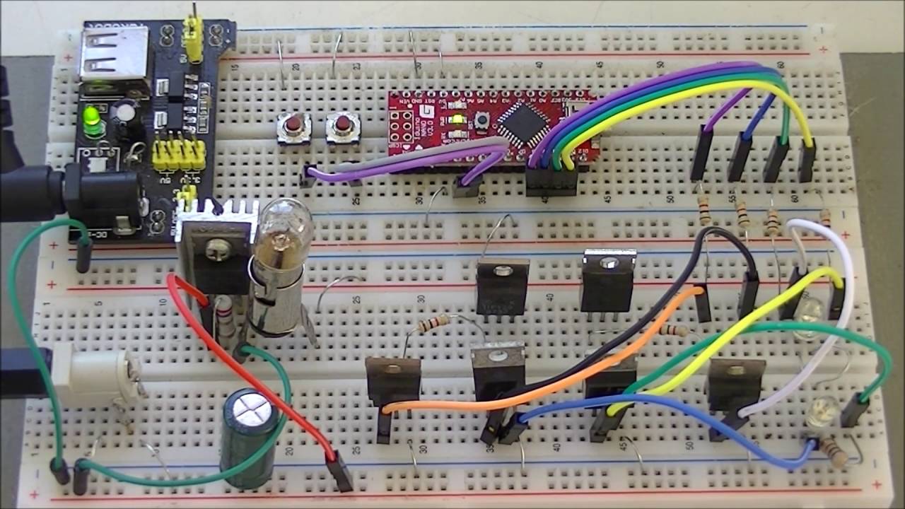 Current Limiting Build H-Bridge Motor Control with Light Bulb - YouTube