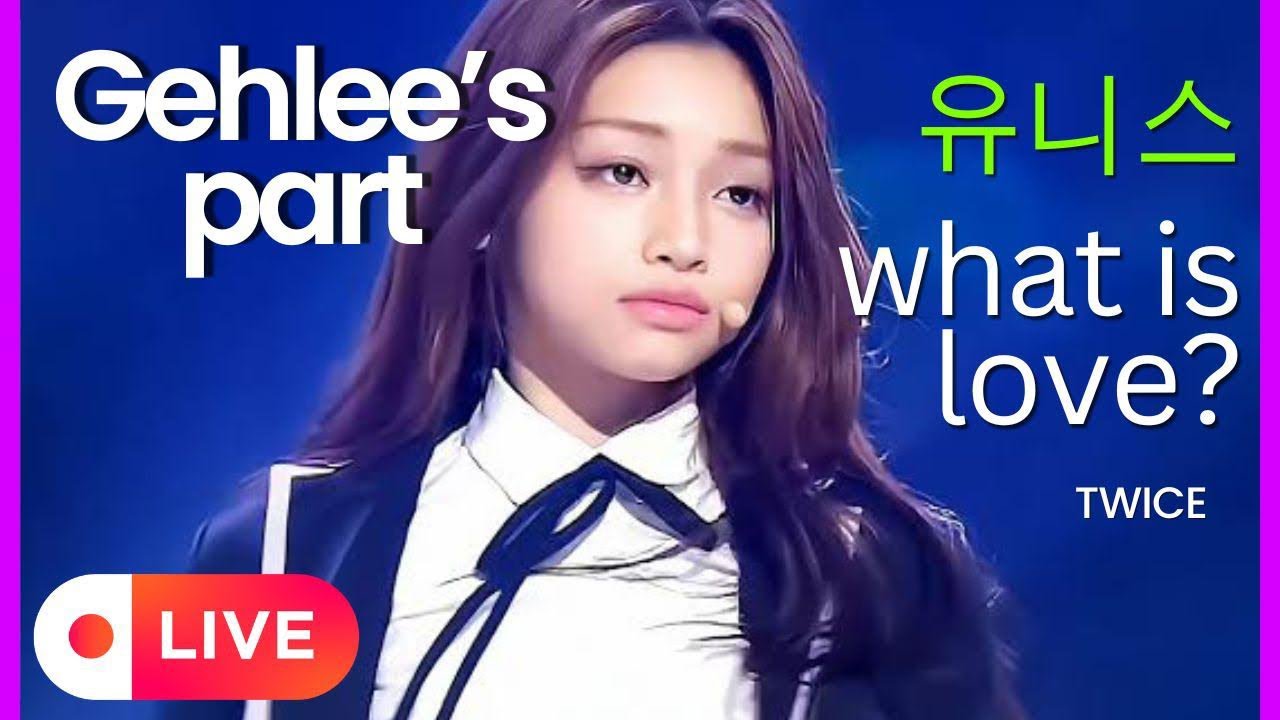 유니스 Gehlee-what is love? Twice - UNIS cover live performance - YouTube