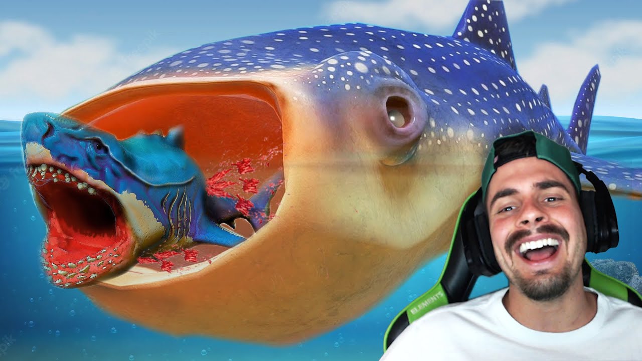 TUBARÃO BALEIA DE 150 METROS - Feed and Grow Fish - YouTube
