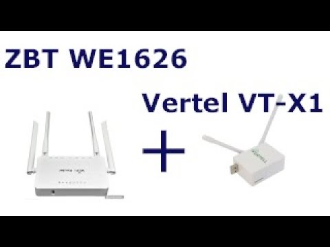ZBT WE1626+ USB модем Vertel VT-X1 + Гермобокс. - YouTube