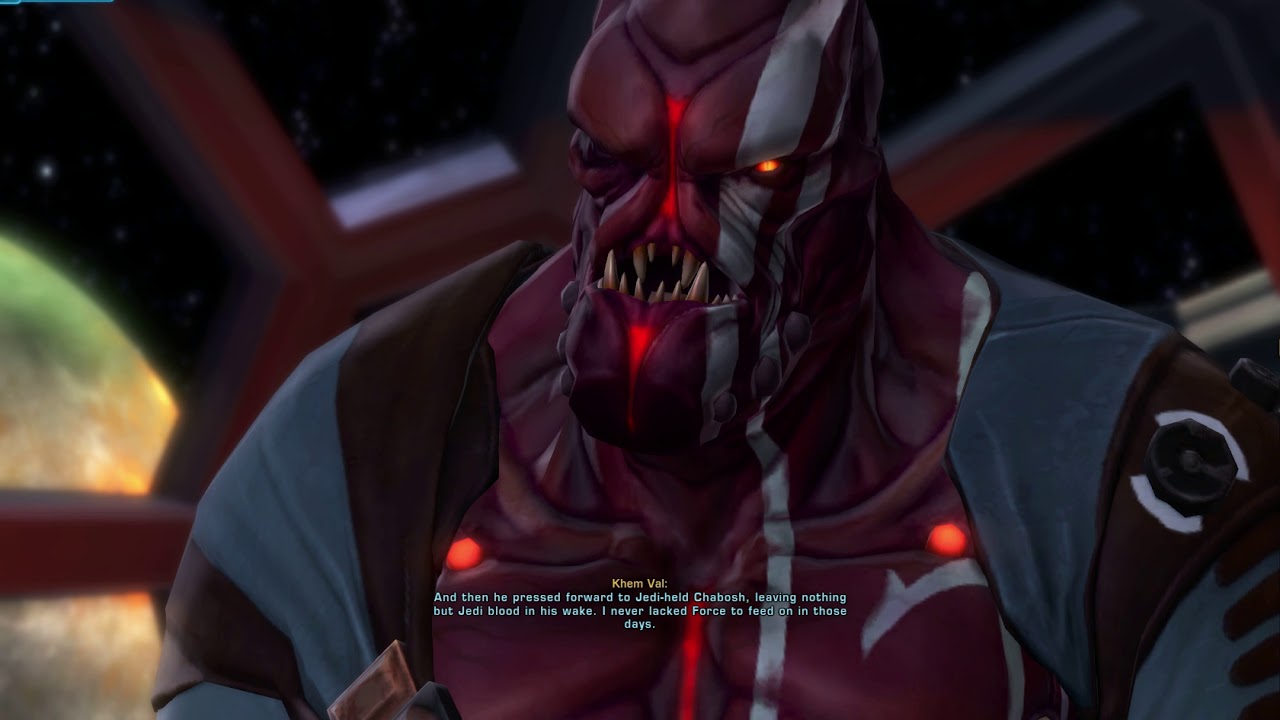 [SWTOR] (Sith Inquisitor) Khem Val dialogues, part 04 - Exultation ...