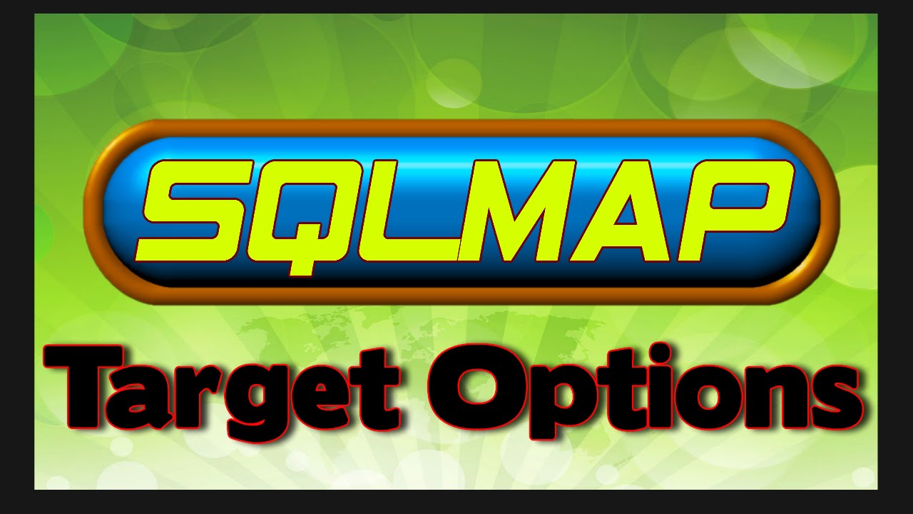 SQLMap Tutorial - Target Options - YouTube