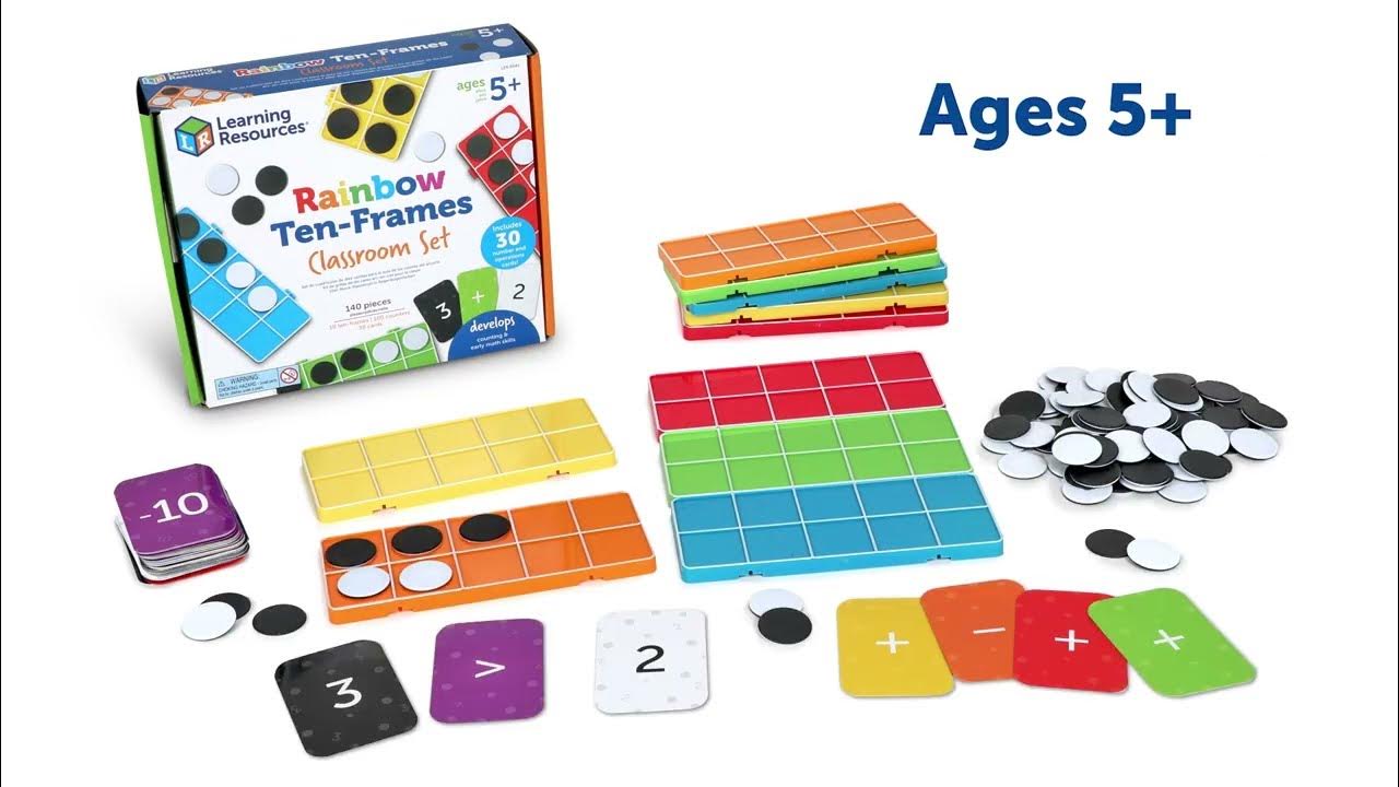 Rainbow Ten Frame Set - YouTube