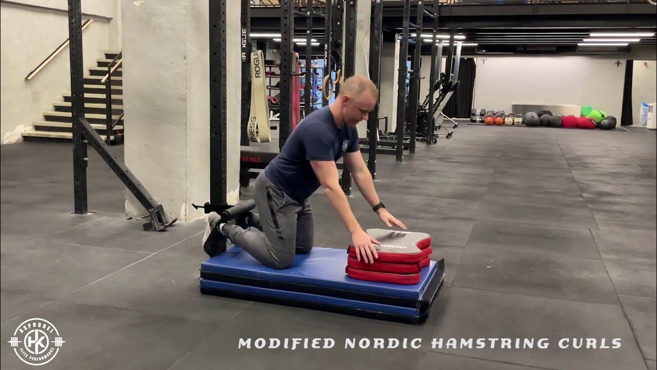 Modified Nordic Hamstring Curls (for Starters) - YouTube