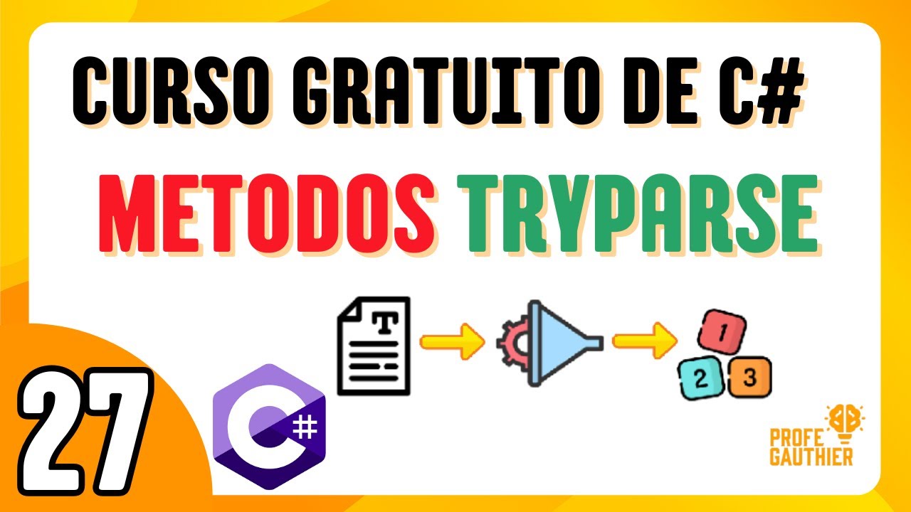 🟣27: Uso de TRYPARSE Curso gratuito de programación en C# (C SHARP) - YouTube