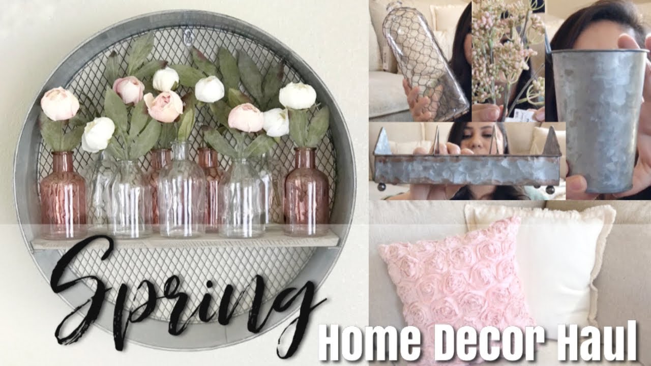 Spring Home Decor Haul - YouTube