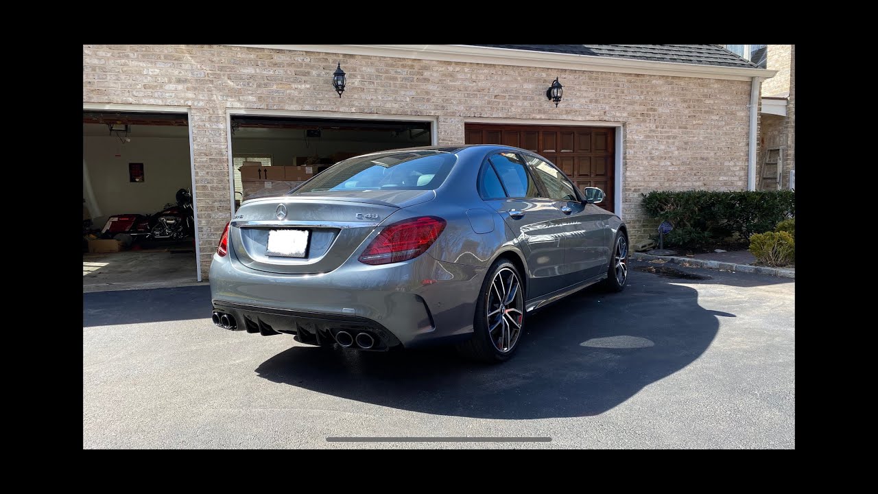 C43 AMG Sport Exhaust OEM Option - YouTube