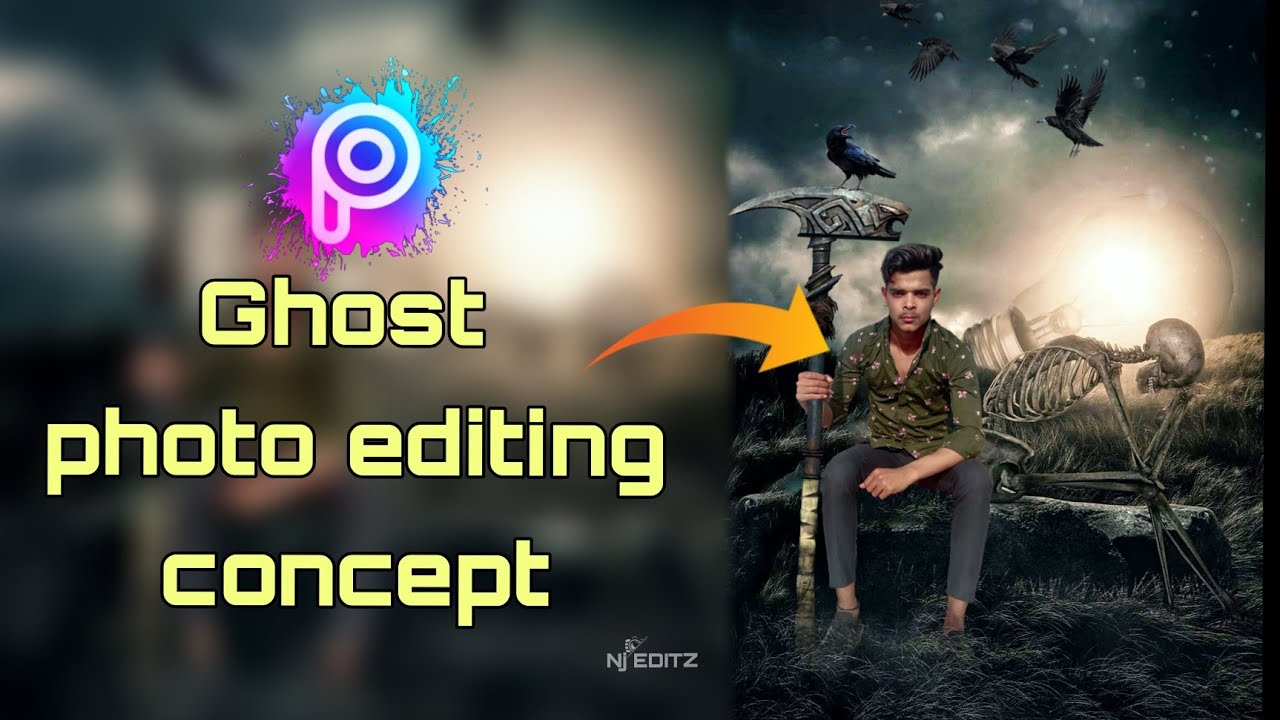 PicsArt Ghost photo editing tutorial 🔥// PicsArt photo editing tutorial ...