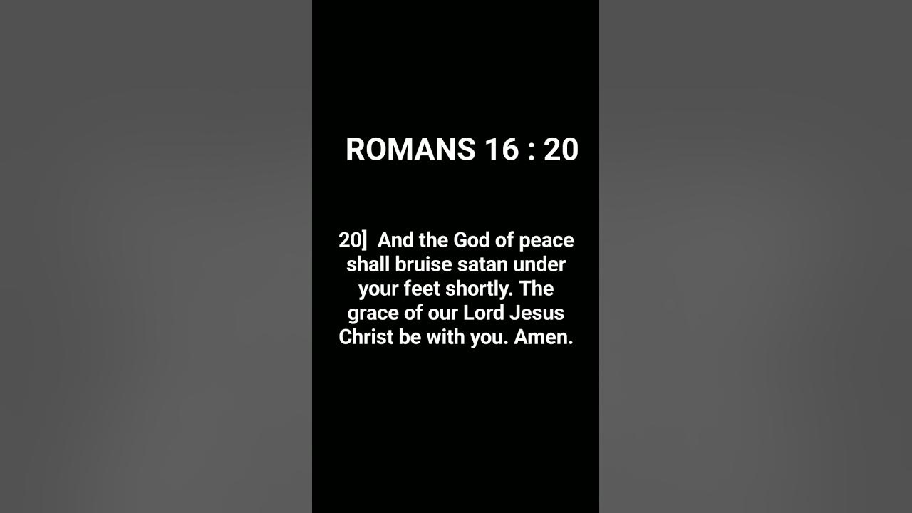 Romans 16 20 YouTube romans-16-20-youtube