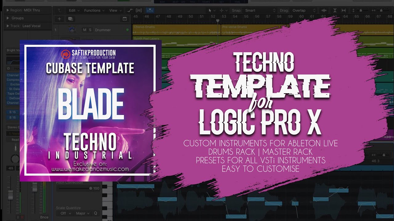 Blade - Techno Cubase Template - YouTube