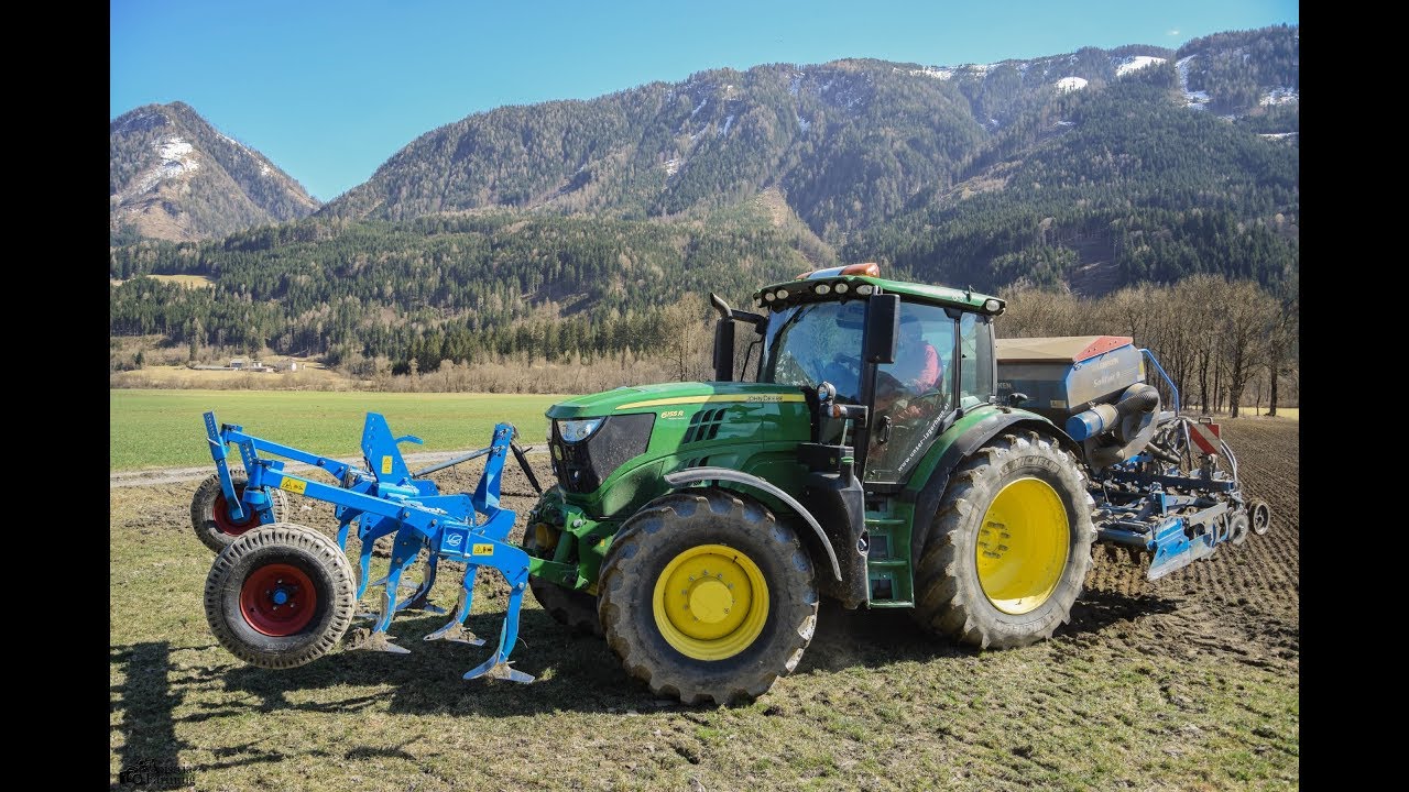 John Deere 6155r|Lemken|Sommergetreide säen im Drautal|Gerhard ...