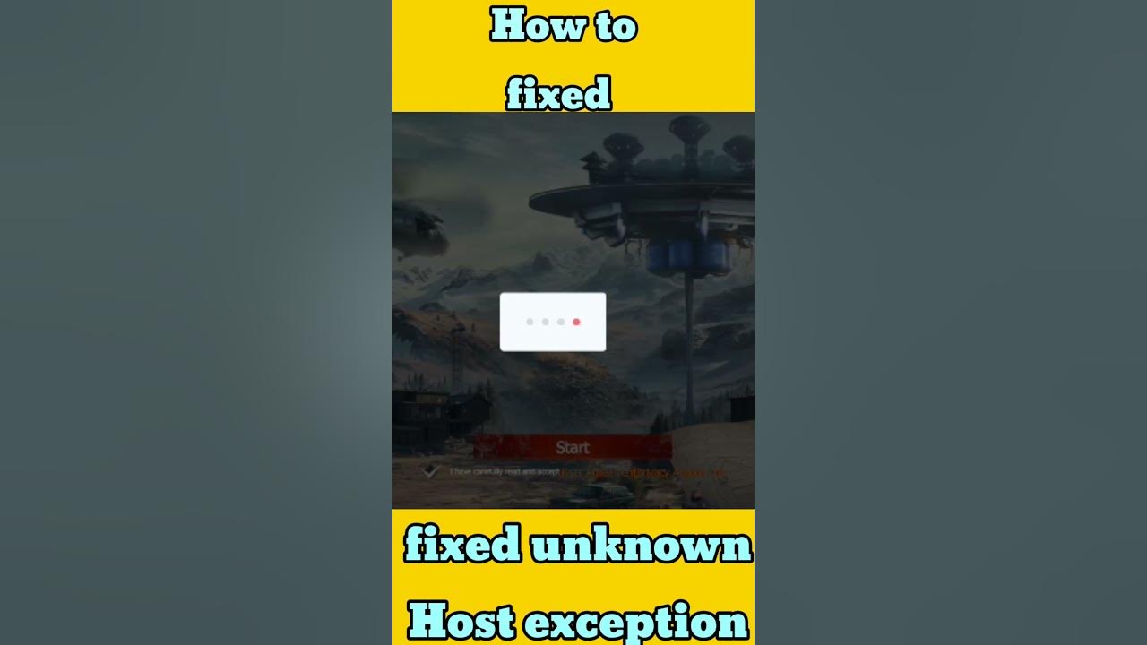 😌How to fix unknown host exception👍game under mentioned fixed 26/01 ...
