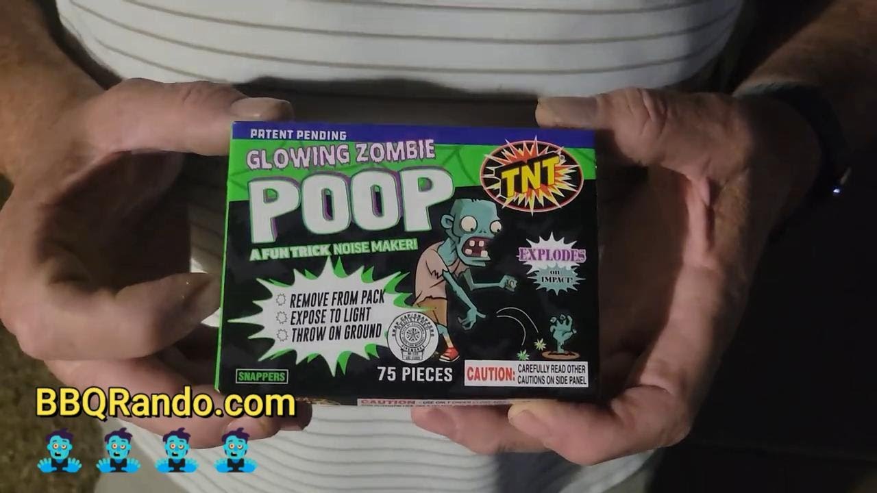 Glowing Zombie POOP - TNT Fireworks - YouTube