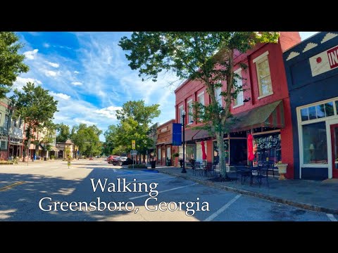 Walking Downtown Greensboro, Georgia | 4K / 60FPS - YouTube