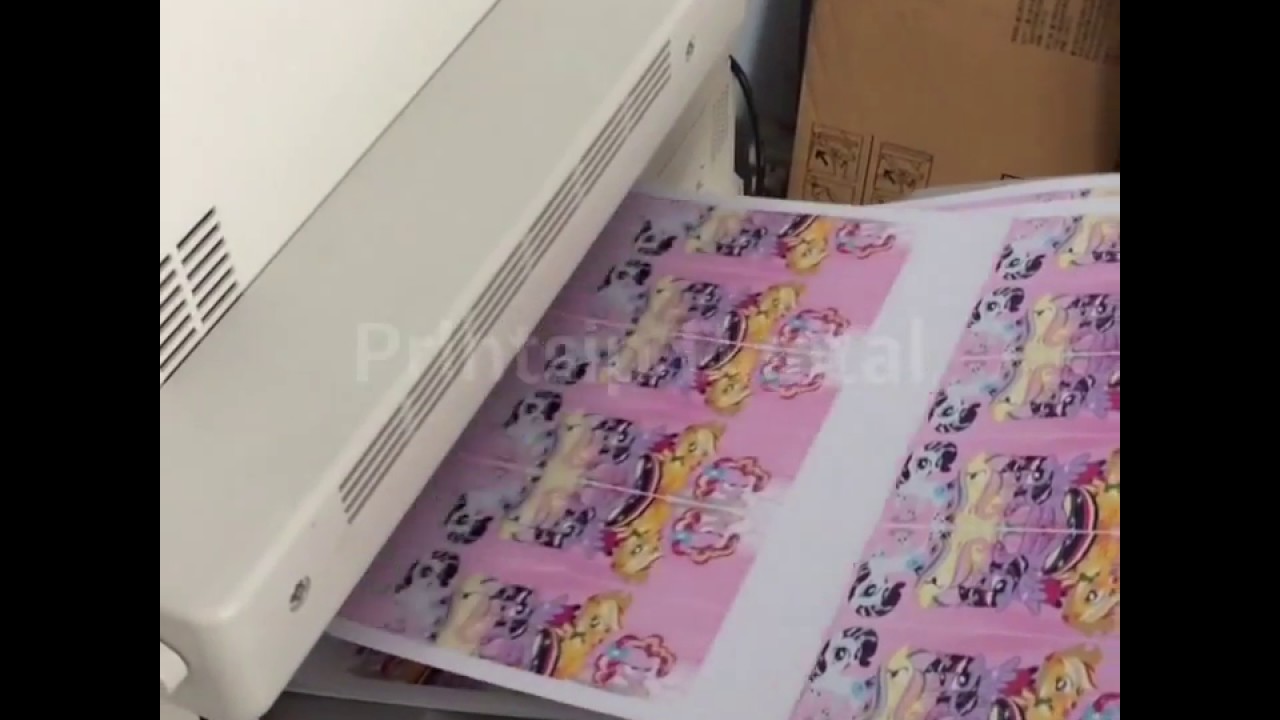 Print Test Xerox C60 - YouTube