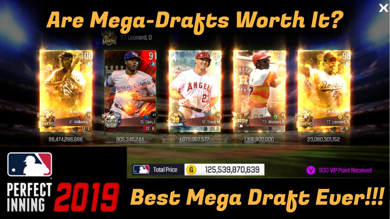 MLB PERFECT INNING 2019 - ARE MEGA-DRAFTS WORTH IT? I OPENED 24 - BEST ...