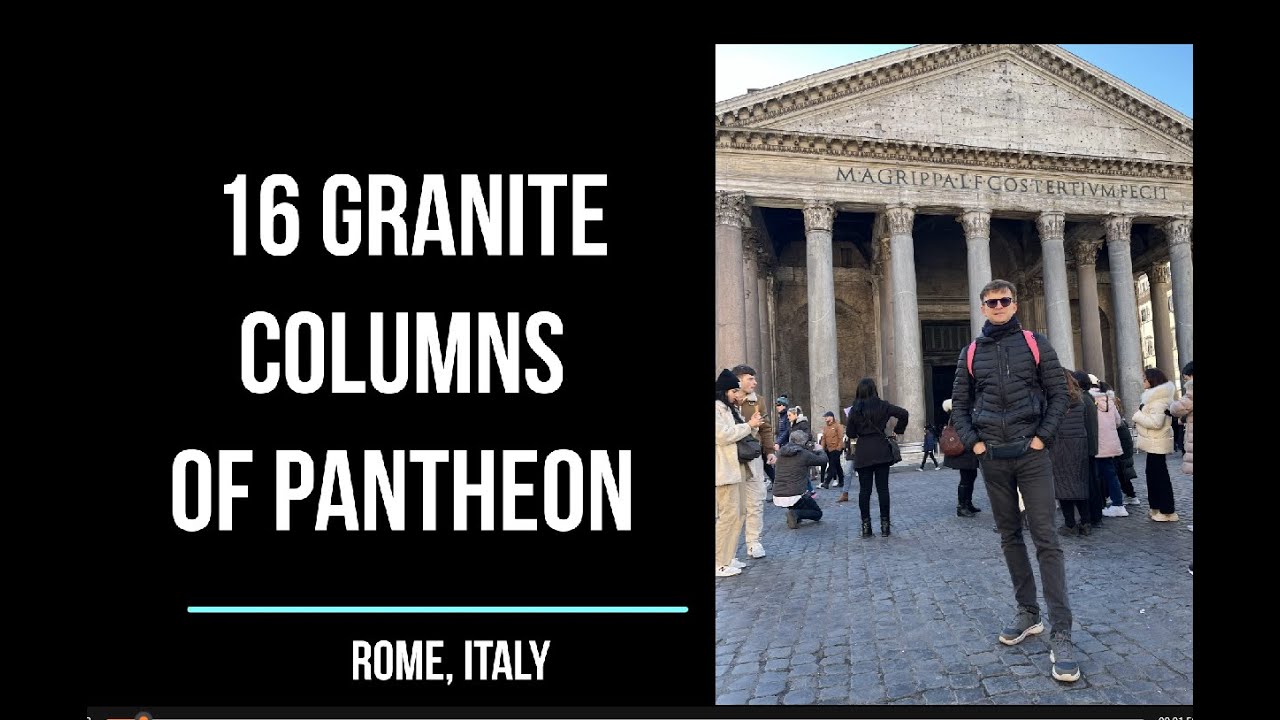 Pantheon, Rome - 13 Granite columns from ancient Egypt (60 tons each ...