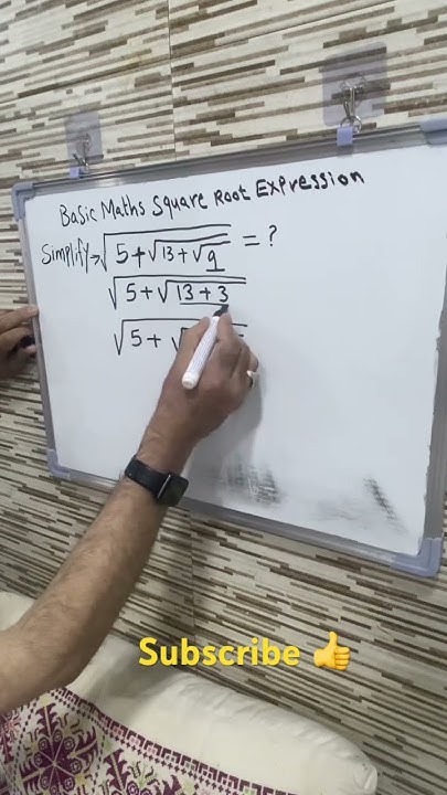 Solve Maths Basic Square Root Expression - YouTube