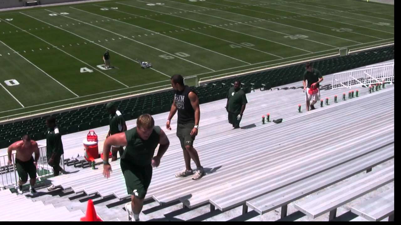 MSU Spartan Stadium Workout. - YouTube
