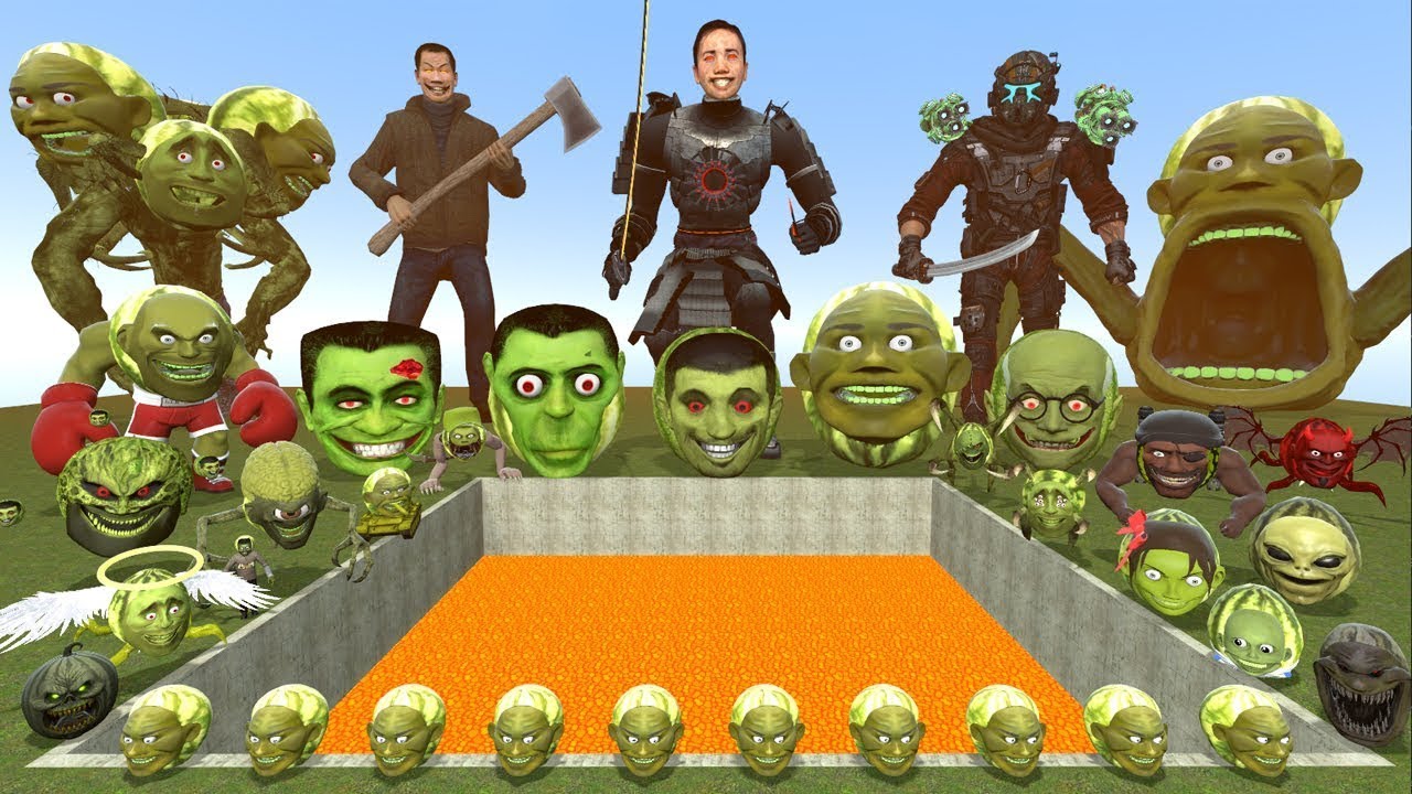 LAVA POOL ALL LIN GANG MELON ARMY TITAN SNAKE CARRIER BOXER NUEROMELON ...