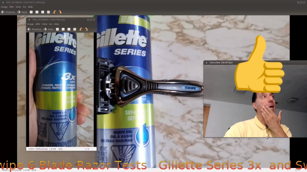 Gillete 3x and Swipe Blade Test - YouTube