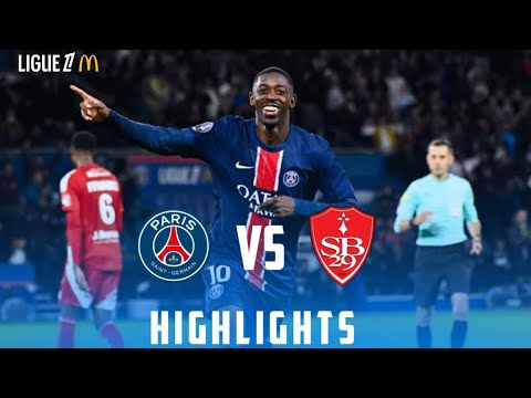 Ligue 1| Psg Vs Stade Brestois Highlights | Psg 5-2 Stade Brestois Extended Highlights - YouTube