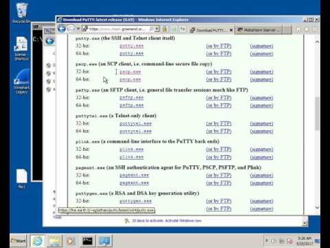 Using pscp on Windows