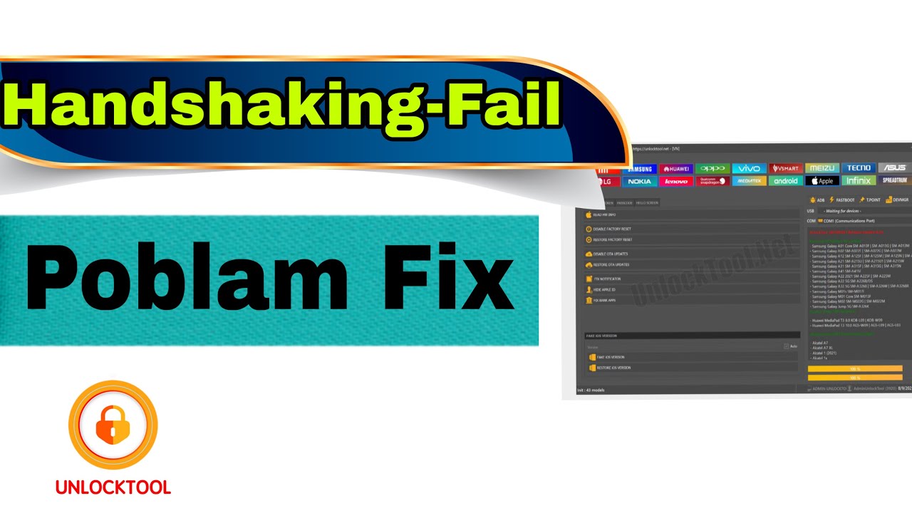 Fix Handshaking Failed Error | Unlock Tool - YouTube