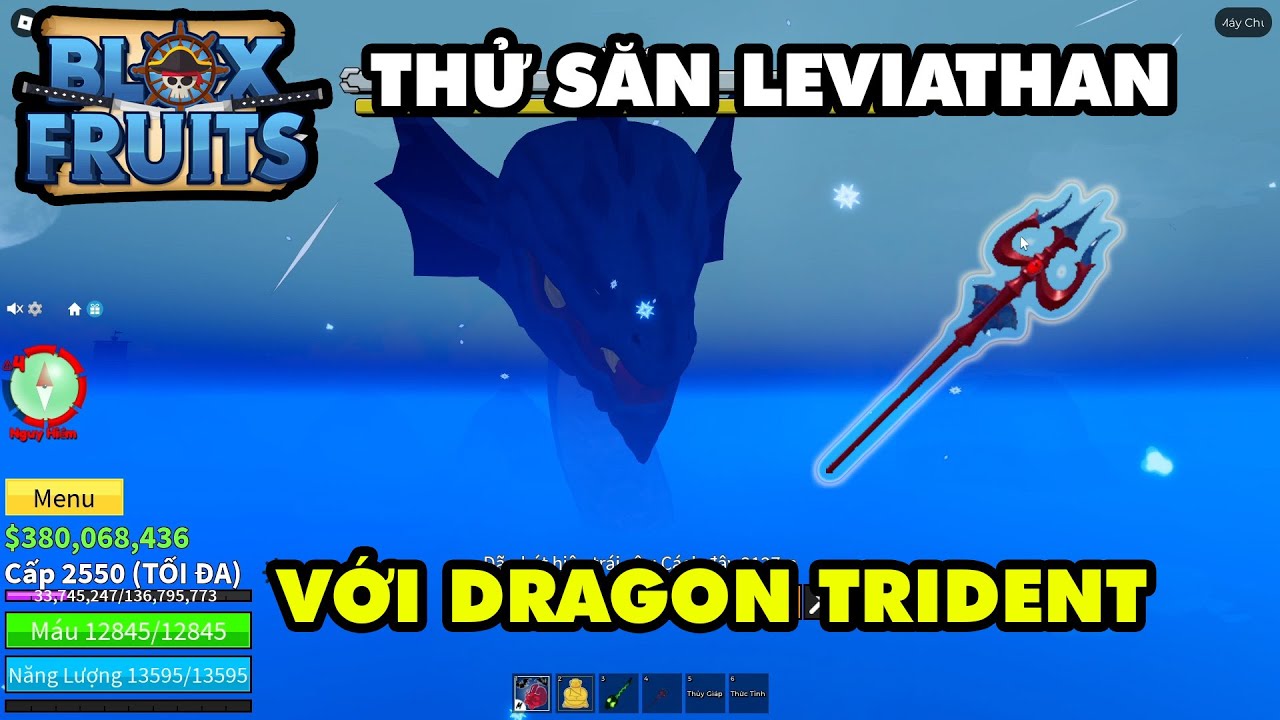 Thử Săn Leviathan Với Dragon Trident || Blox Fruits! - YouTube