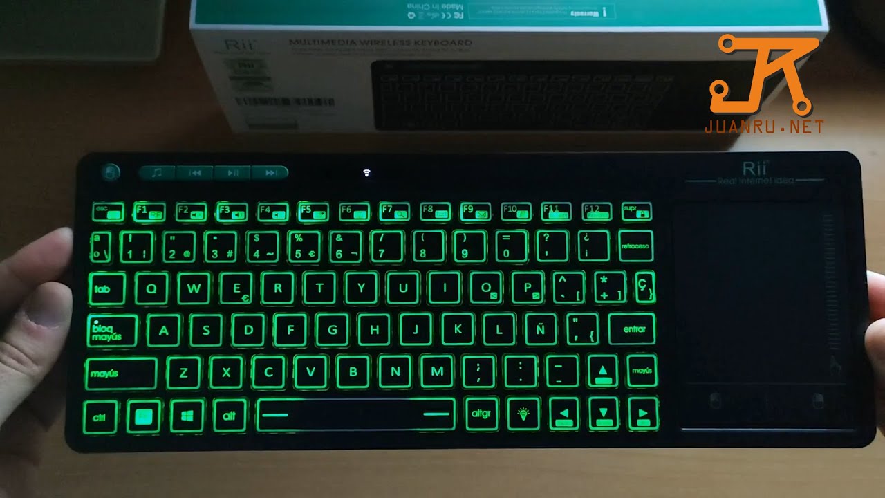 Review Teclado Retroiluminado Rii K18 Plus - YouTube