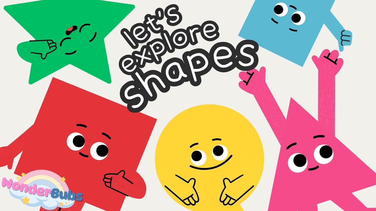 🔵Let's Explore Shapes with Fun Nursery Rhymes for Kids Educational ...