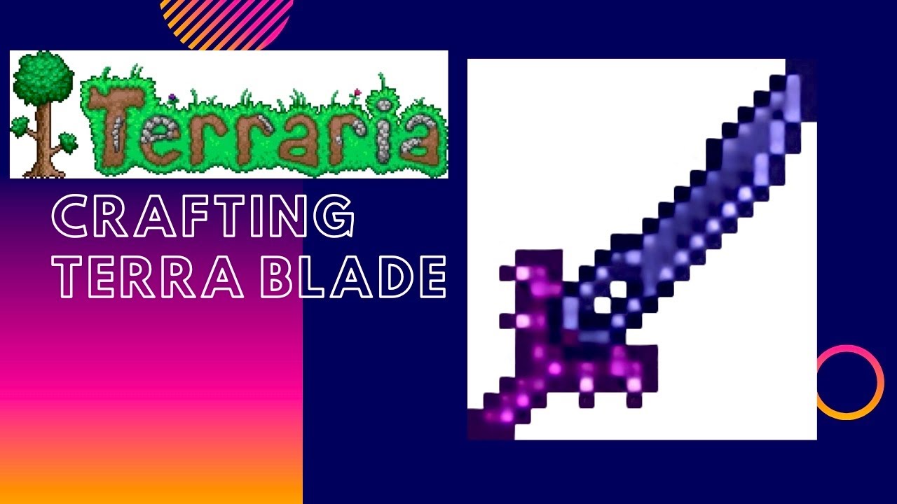 crafting the night’s edge - terraria - YouTube