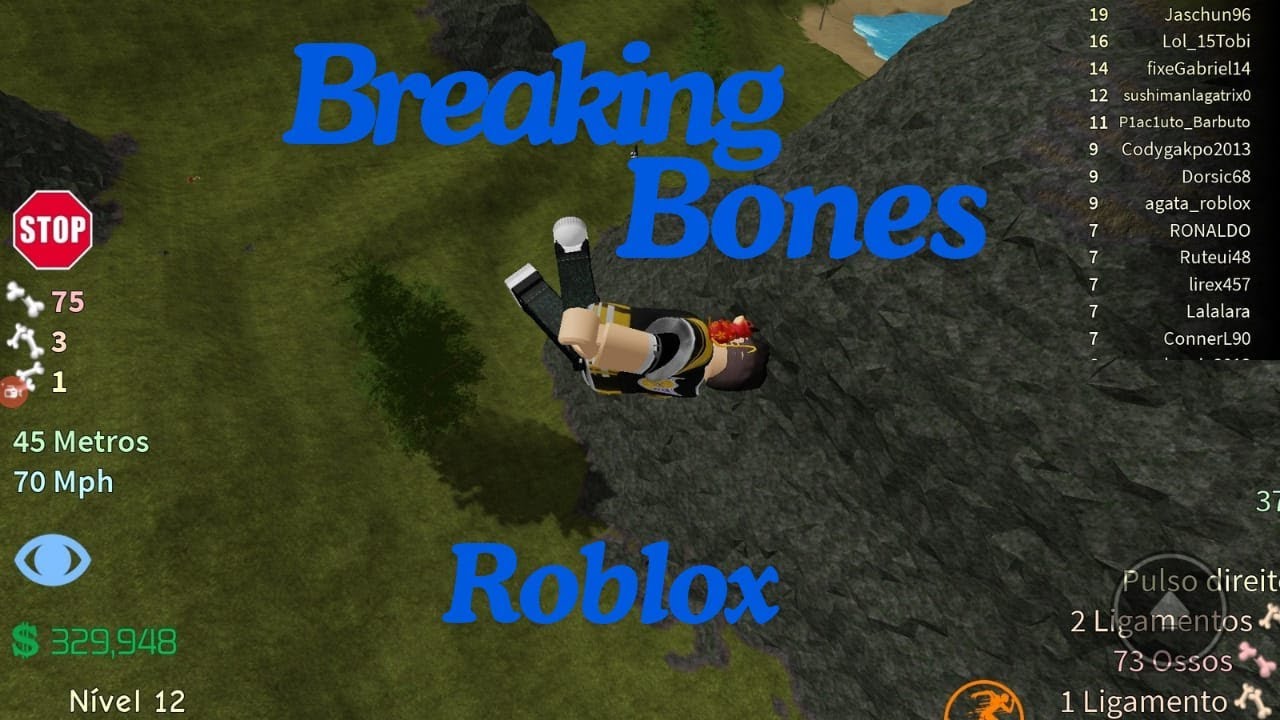 Jogando Roblox pela primeira vez no canal (breaking bones) - YouTube
