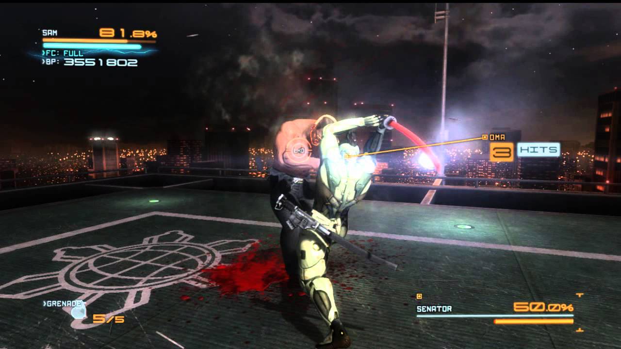 Metal Gear Rising: Sam VS Armstrong - YouTube