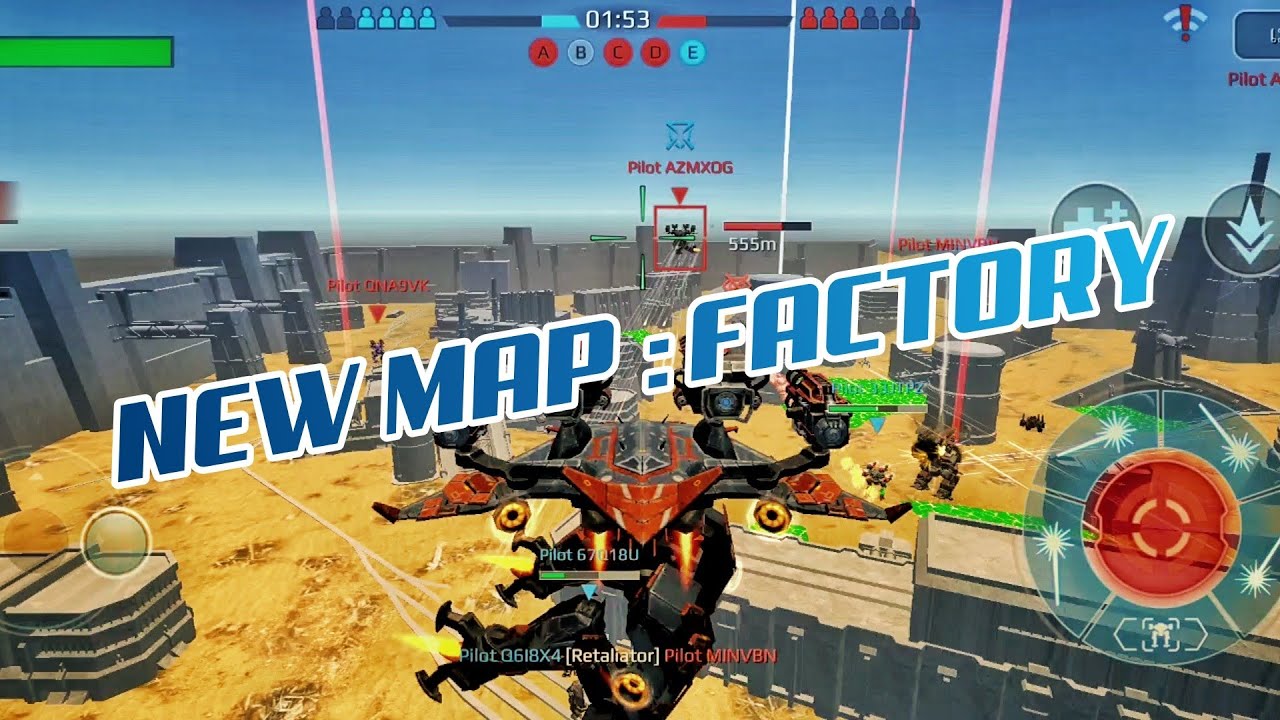 War Robots Test : New Map FACTORY - YouTube