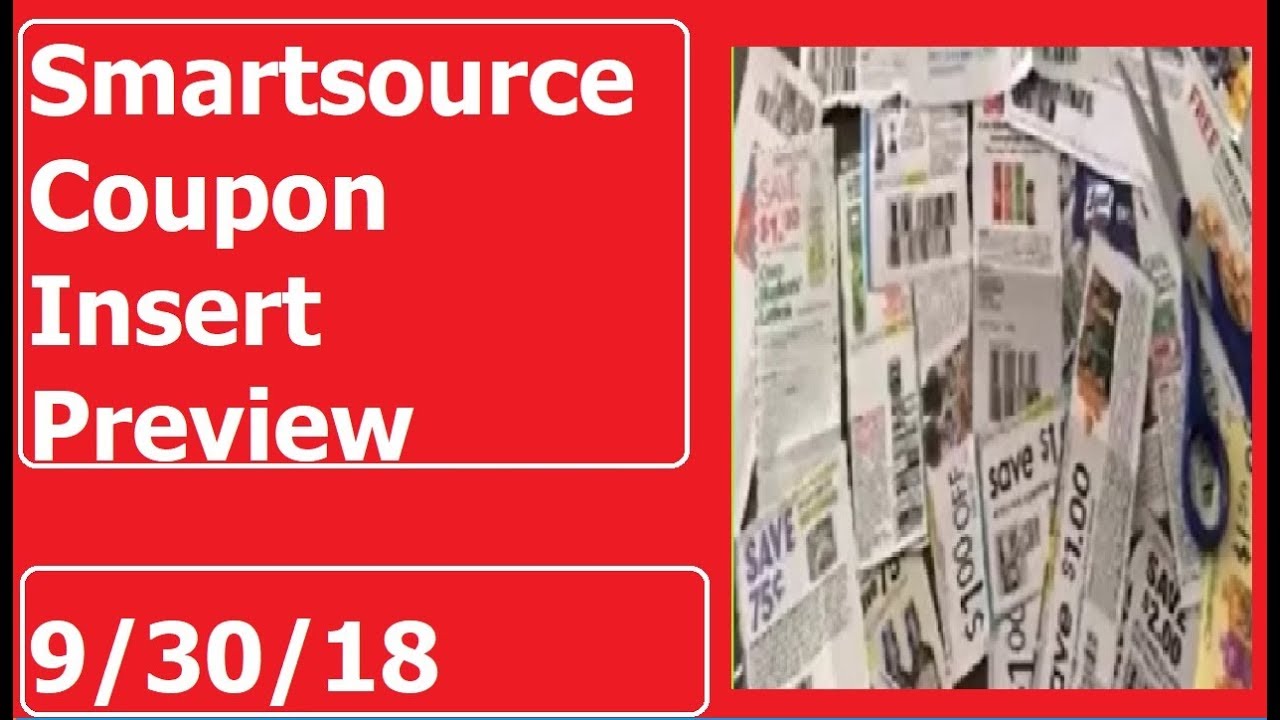 Smartsource Coupon Insert Preview (Plus a Freebie Deal!!!)- 9/30/18 ...