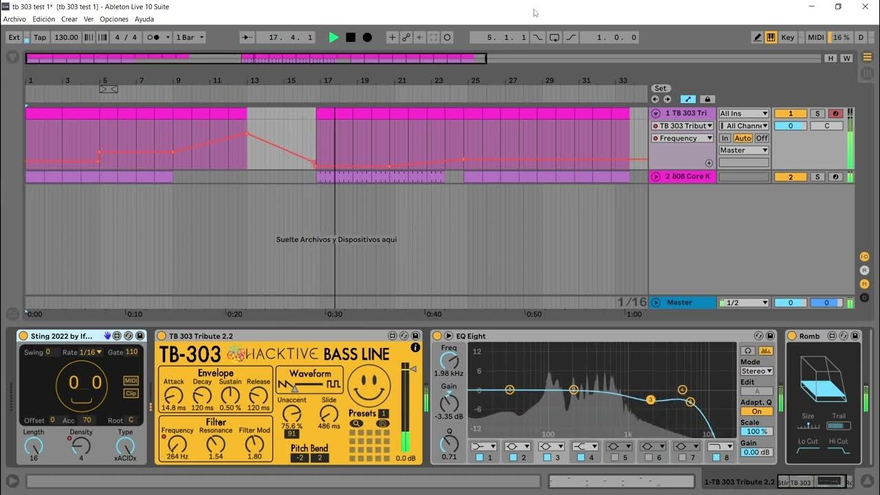 TB 303 Tribute Demo 001 | Max for Live | Ableton - YouTube