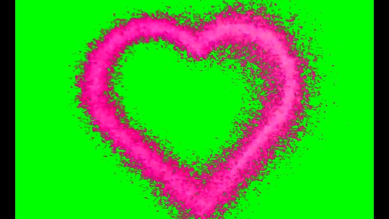 Green Screen Effect Heart - YouTube
